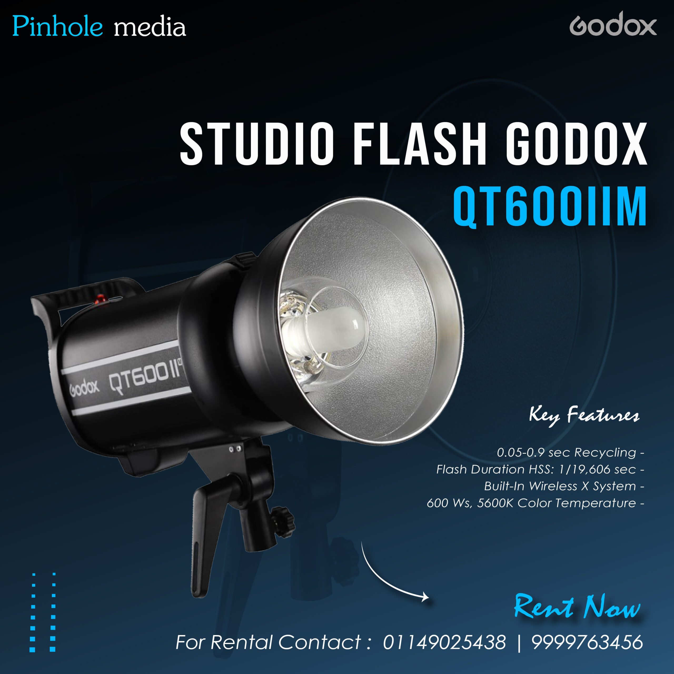 Godox Studio Flash QT600IIM - Pinhole Media